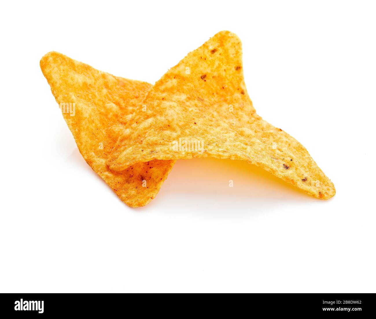 Corn Chips Isolated on White Background Stock Photo - Alamy