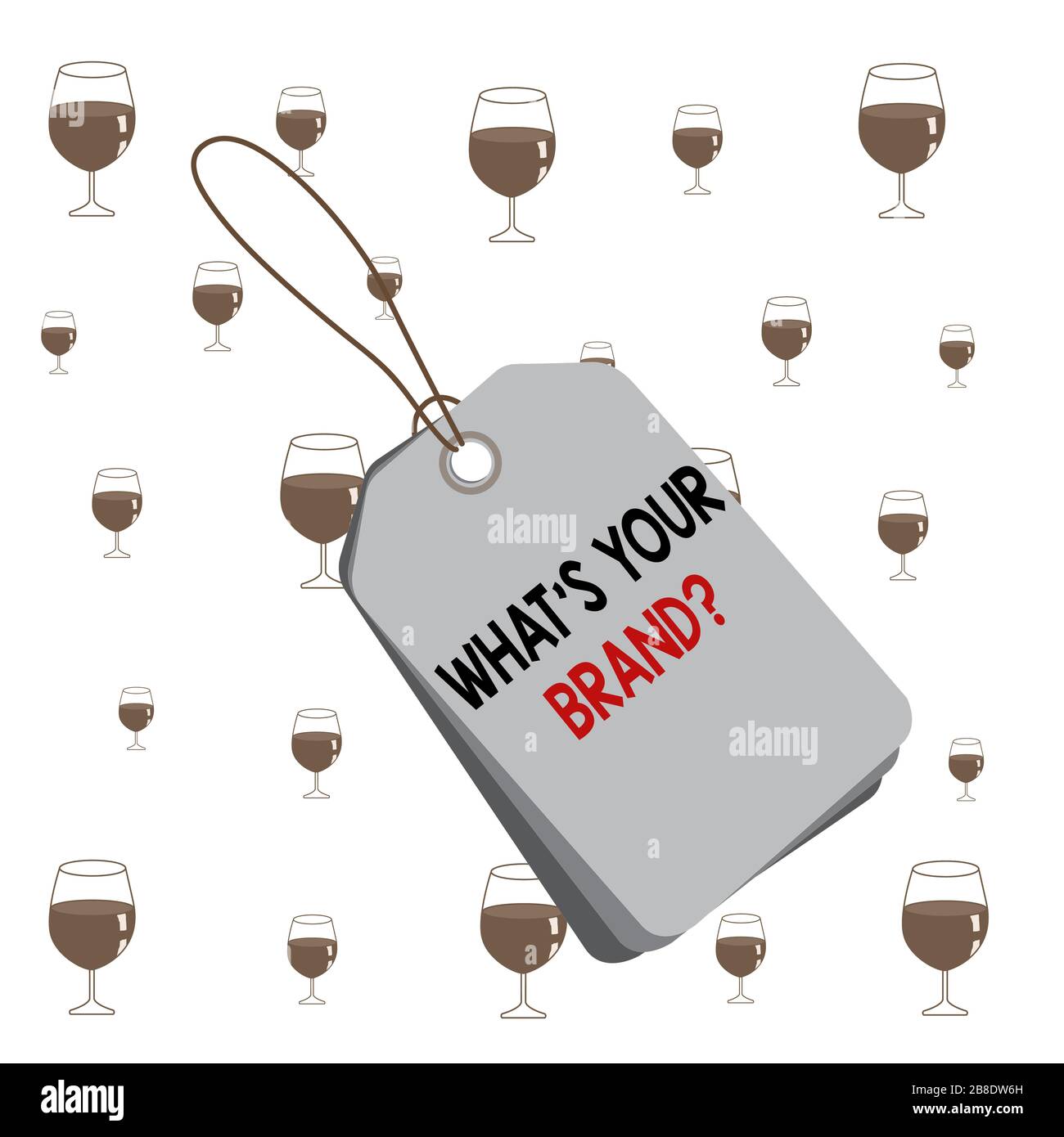 Text sign showing Whats Your Brand Question. Business photo text asking ...