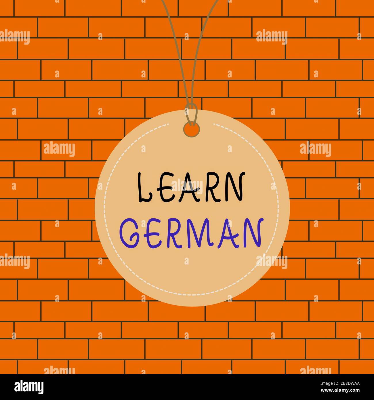 Text sign showing Learn German. Business photo text get knowledge or ...