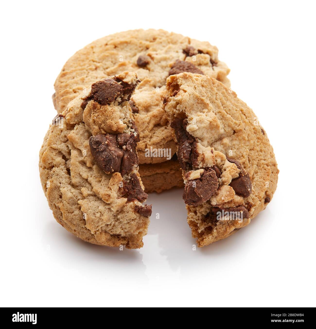 Cookie Isolated on White Background Stock Photo - Alamy