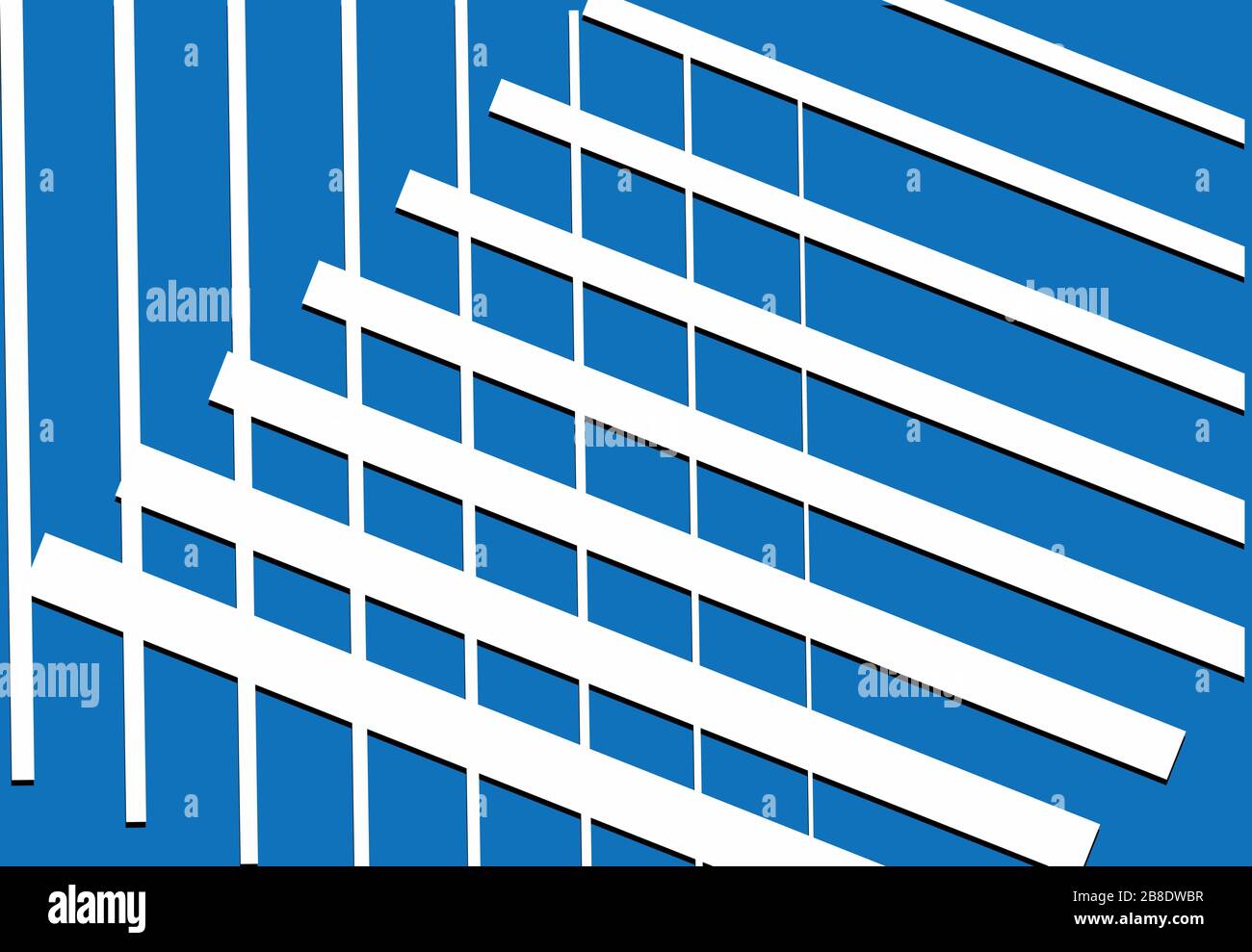 Colorful, monochrome abstract geometric art with random, chaotic lines. Straight crossing ...