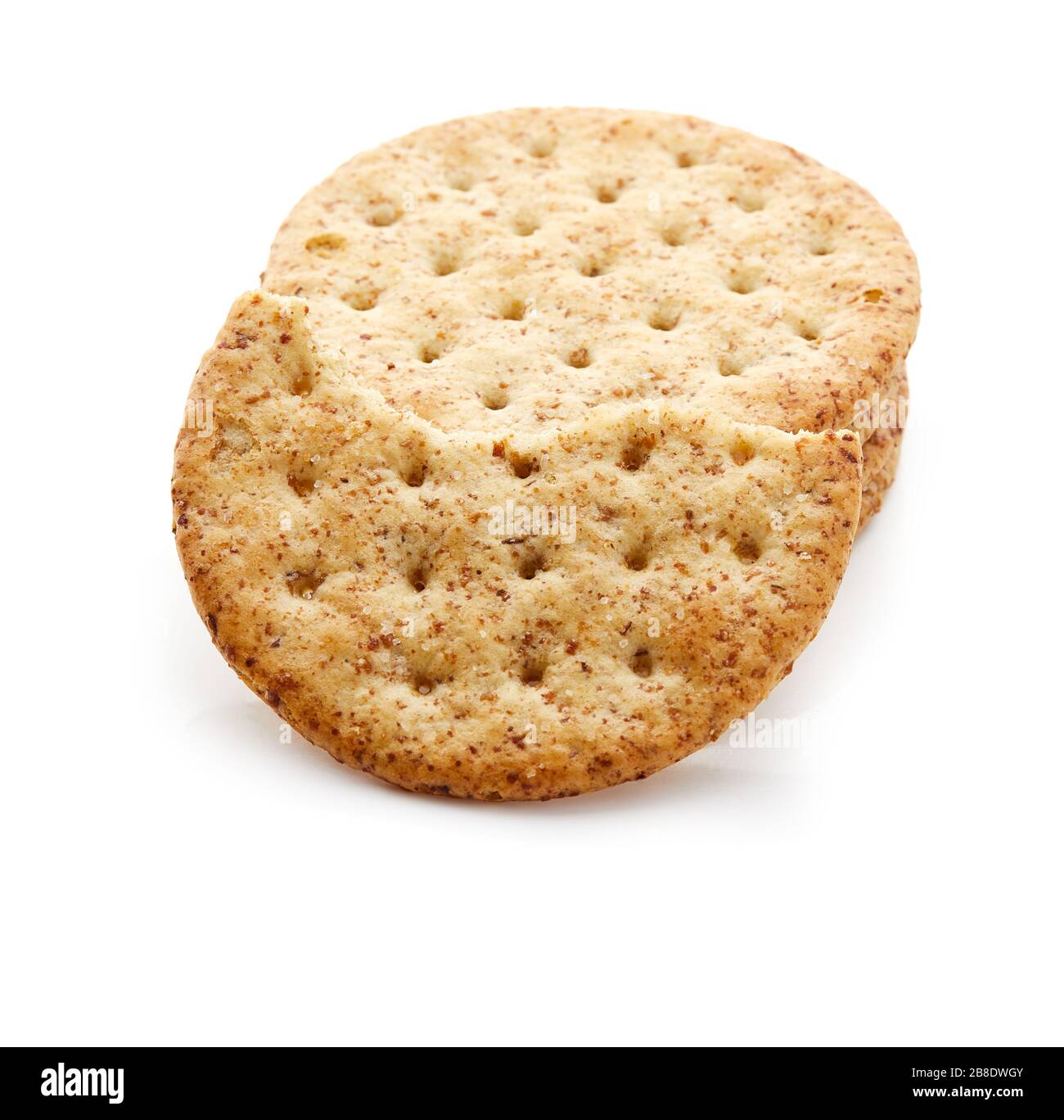 Cracker Isolated on White Background Stock Photo - Alamy