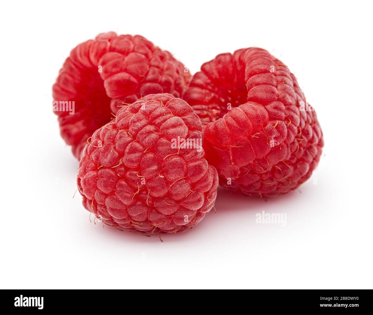 Raspberry Isolated on White Background Stock Photo - Alamy