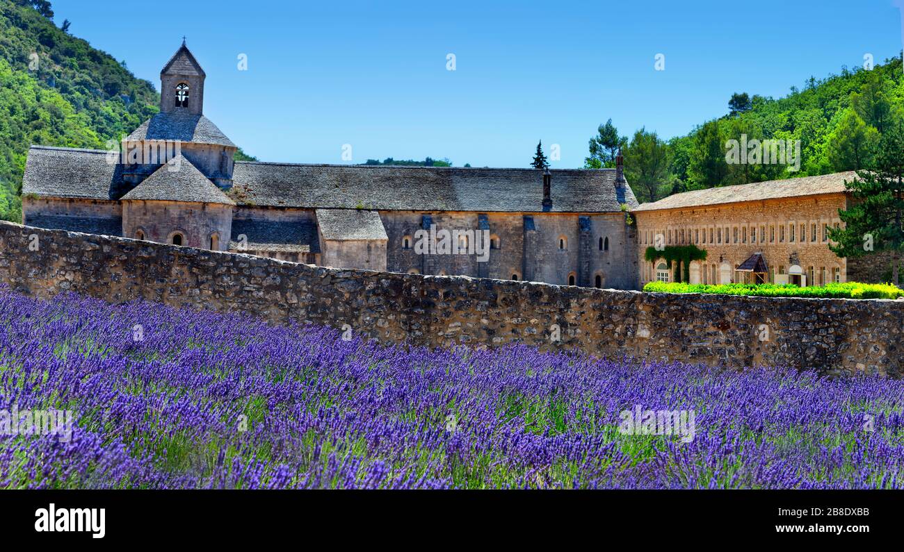 The 12th century Romanesque Cistercian Abbey of Notre Dame of Senanque ...