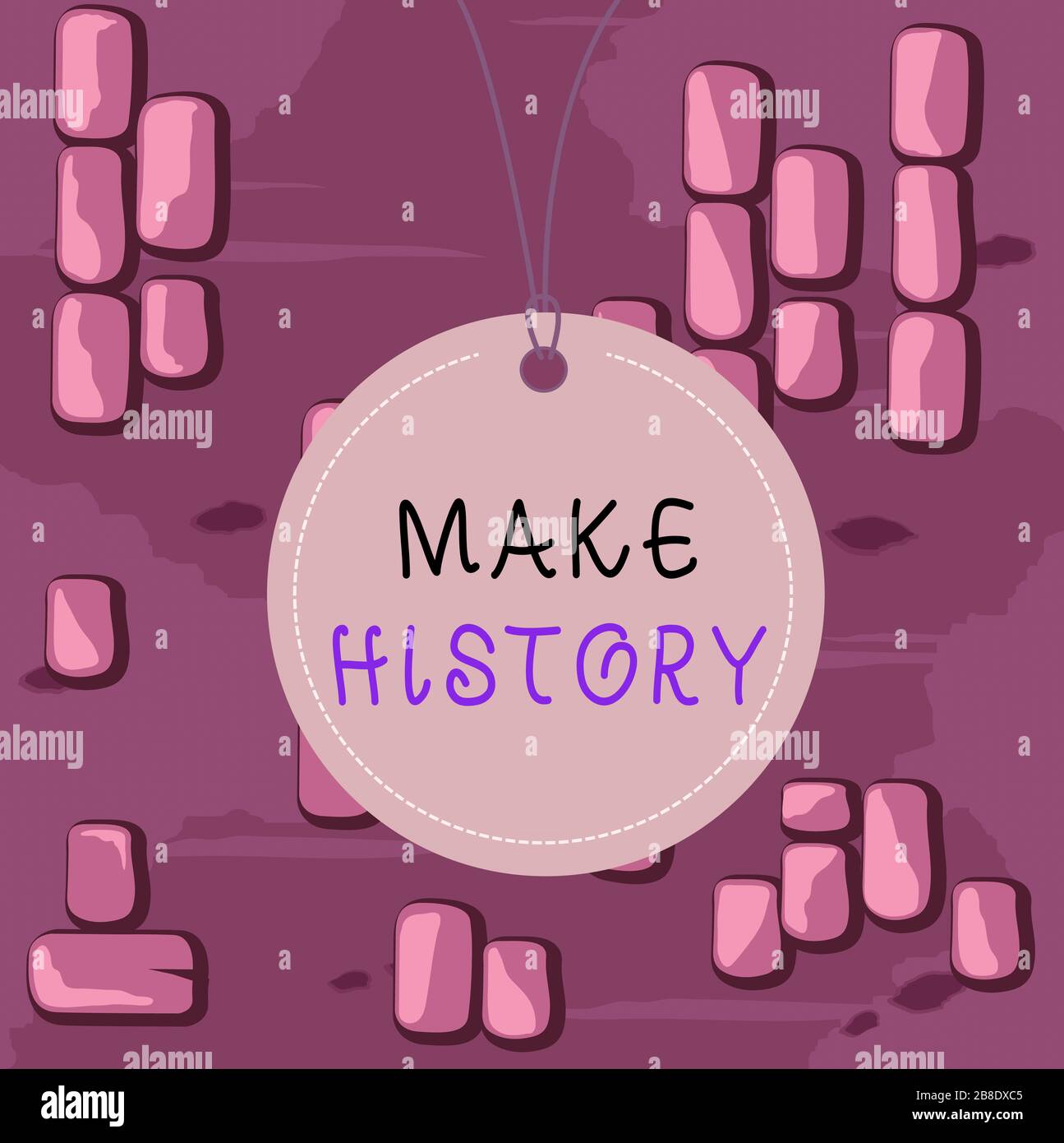 Word writing text Make History. Business photo showcasing do something ...