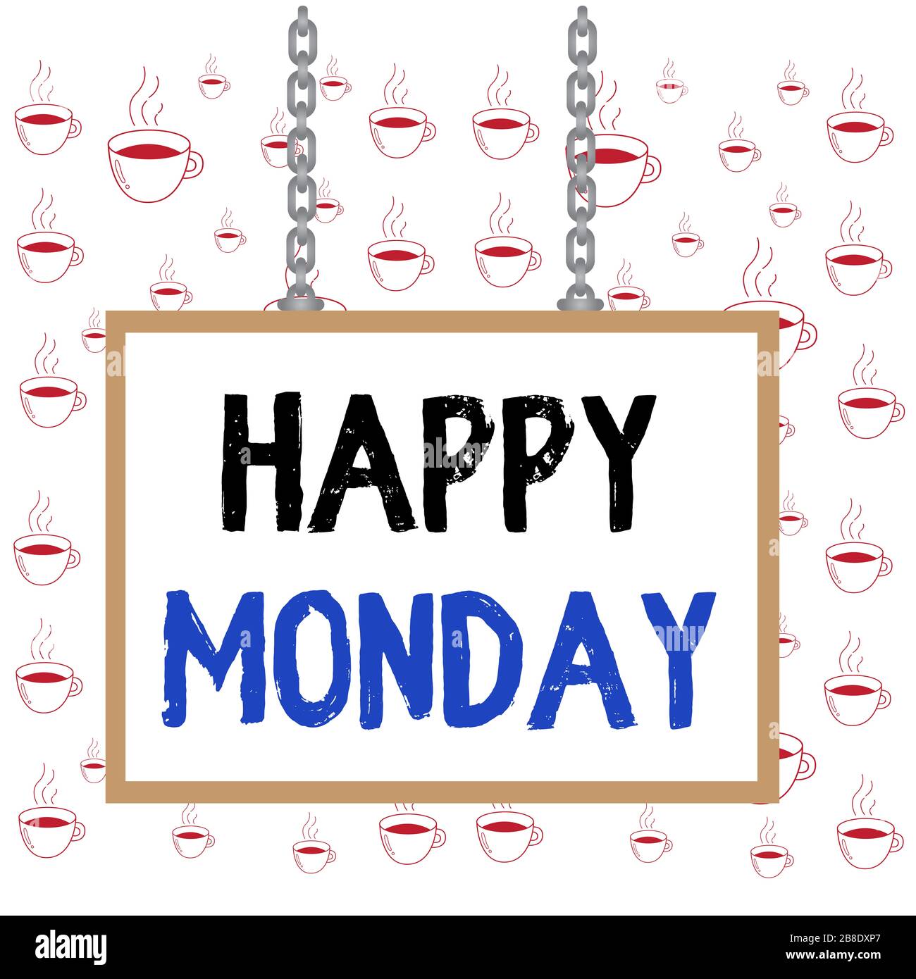 Writing note showing Happy Monday. Business concept for telling that ...