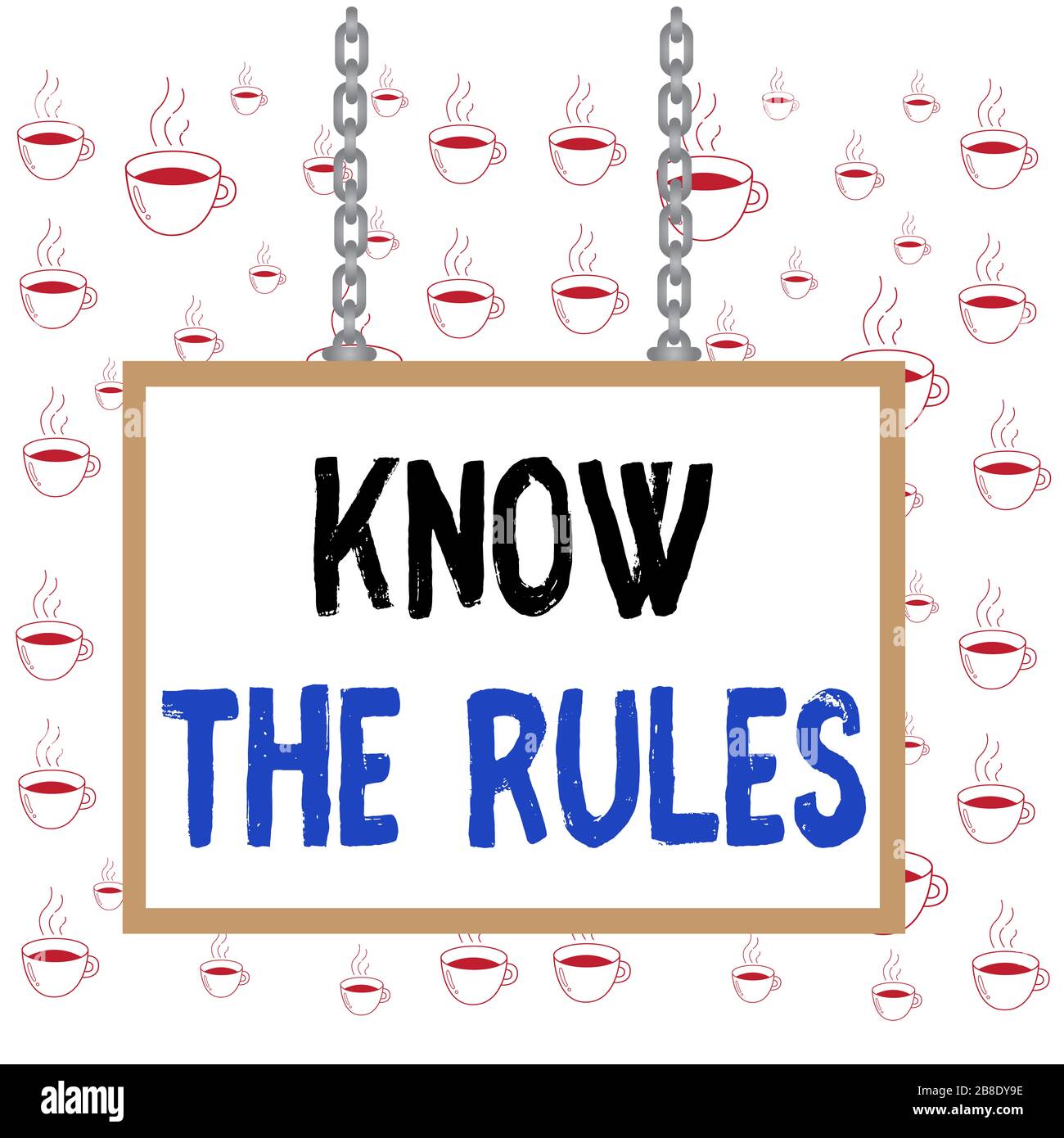 Writing note showing Know The Rules. Business concept for set explicit ...