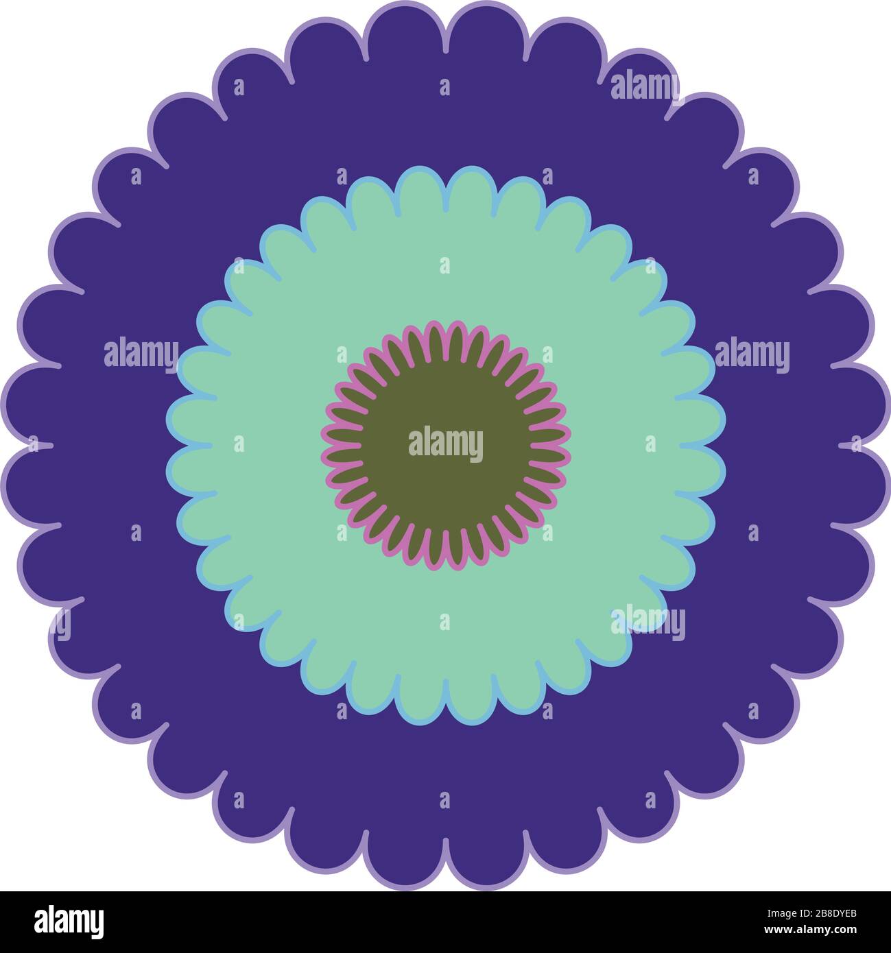 geometric mandala / ornament / decoration symbol, icon. simple, basic ...