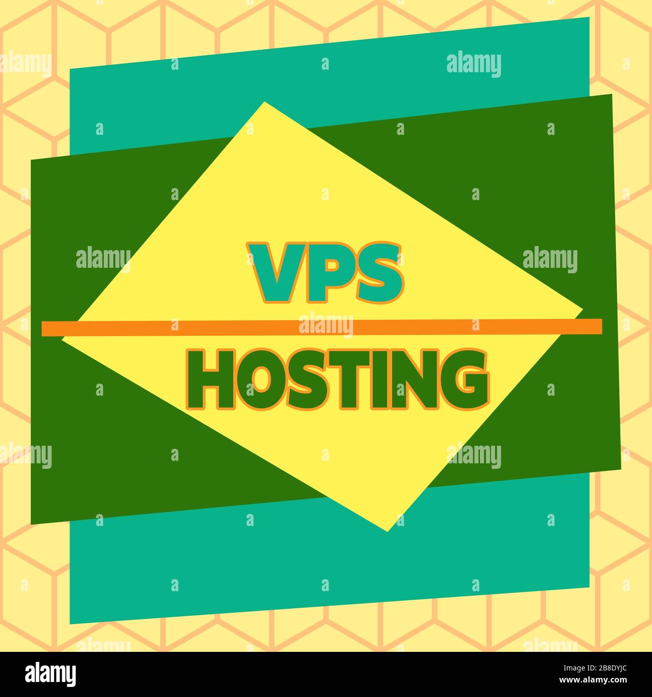 Text sign showing Vps Hosting. Business photo text mimics a dedicated ...
