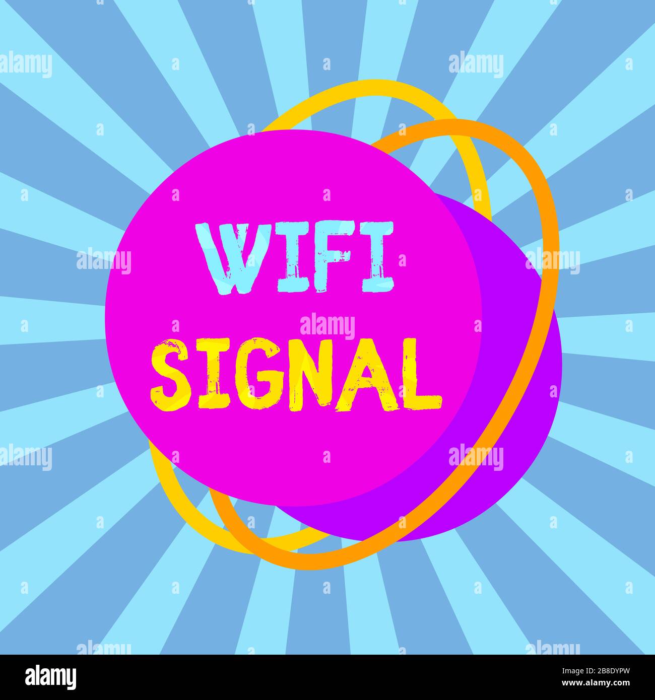 Text sign showing Wifi Signal. Business photo text provide wireless ...