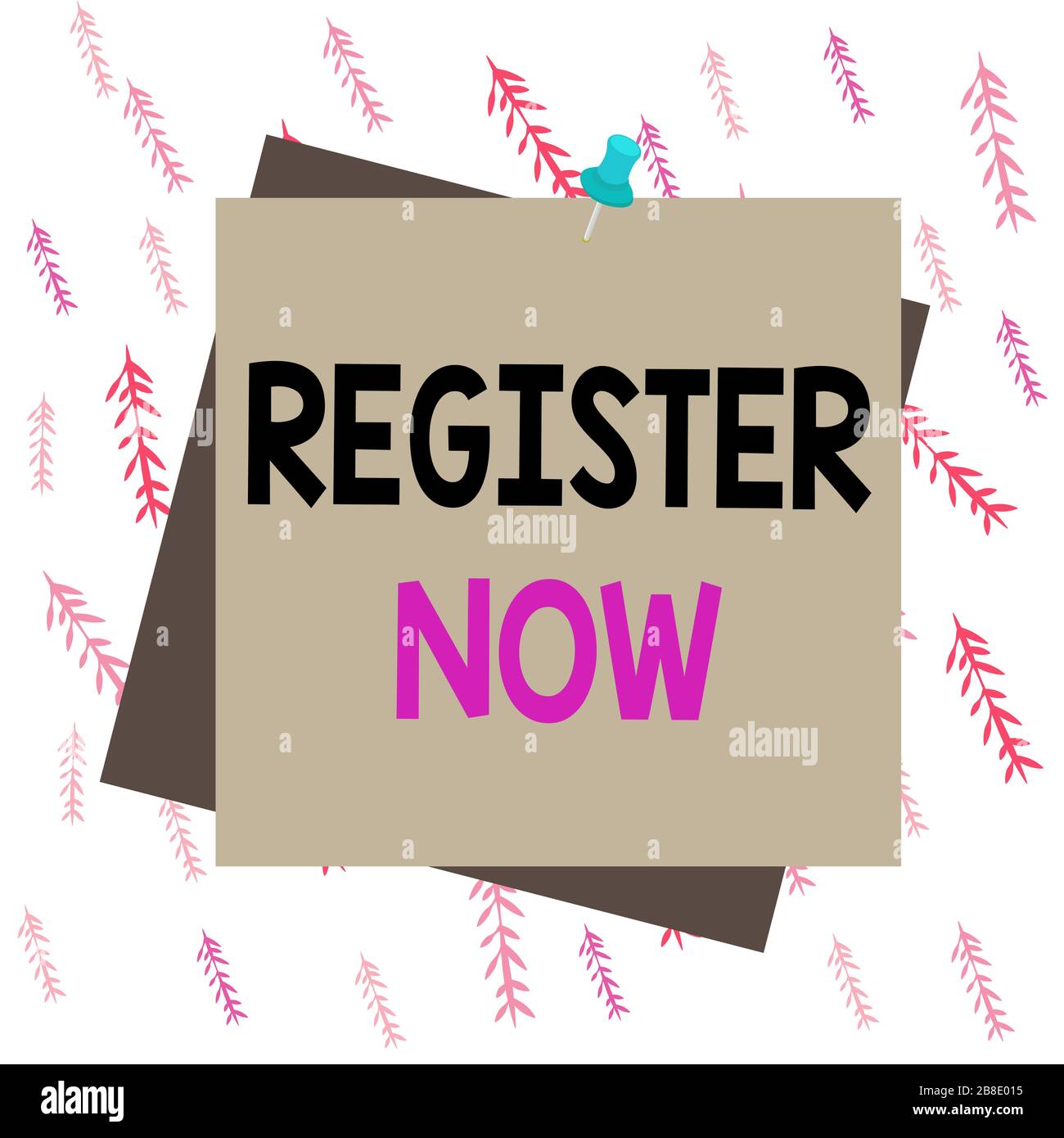 Handwriting text writing Register Now. Conceptual photo official list ...