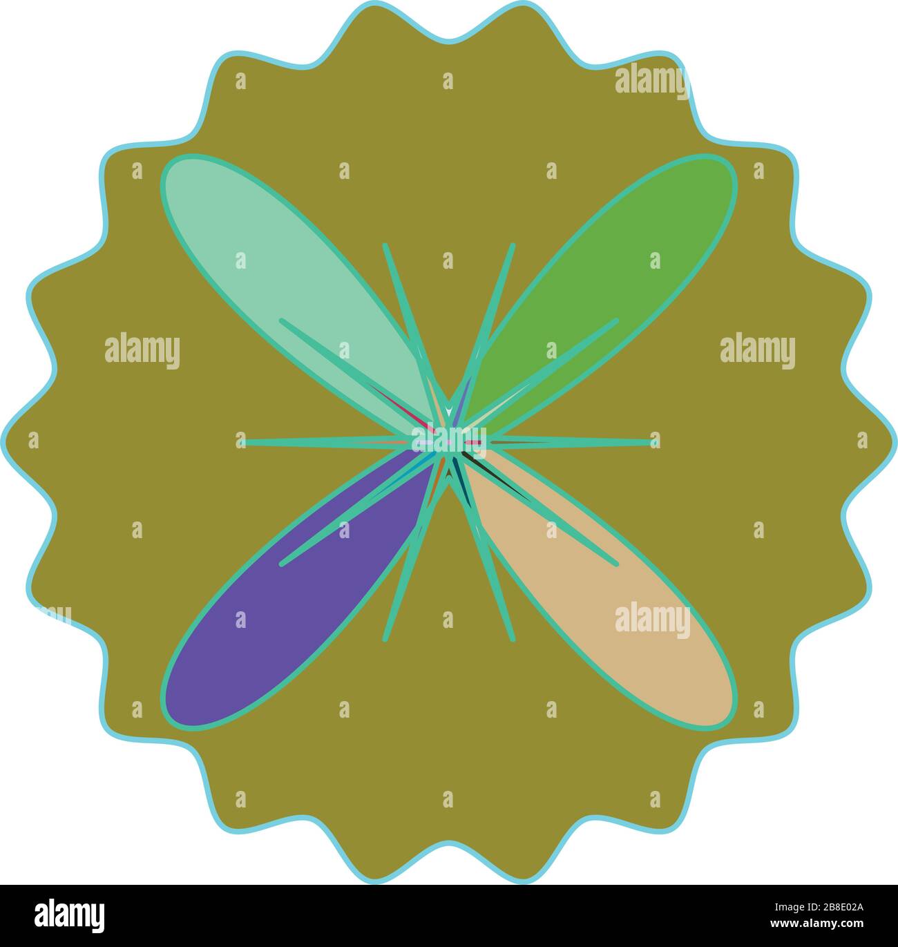 geometric mandala / ornament / decoration symbol, icon. simple, basic ...
