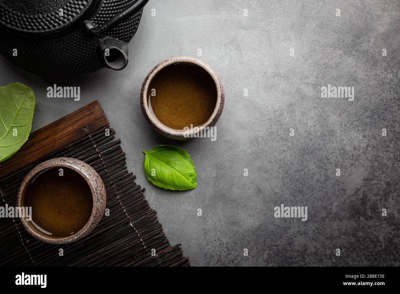 Green japanese tea Stock Photo - Alamy