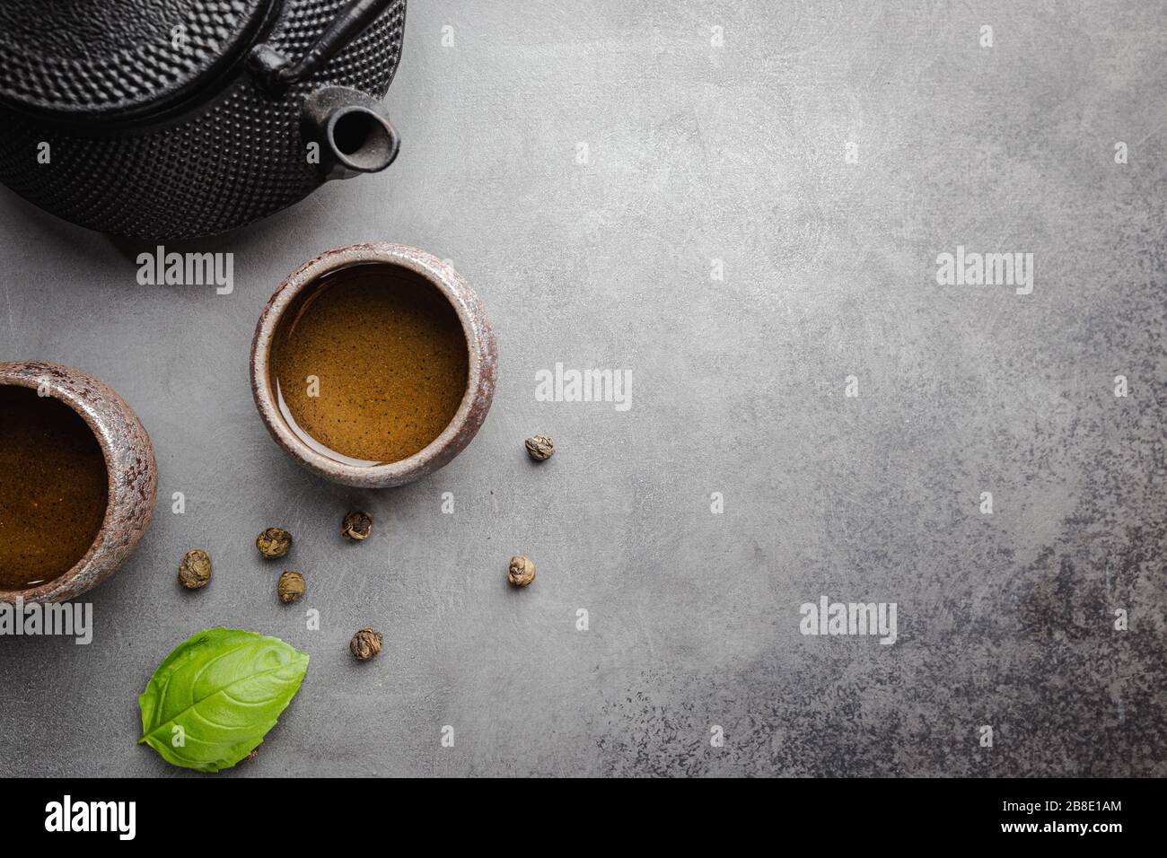 Green japanese tea Stock Photo - Alamy