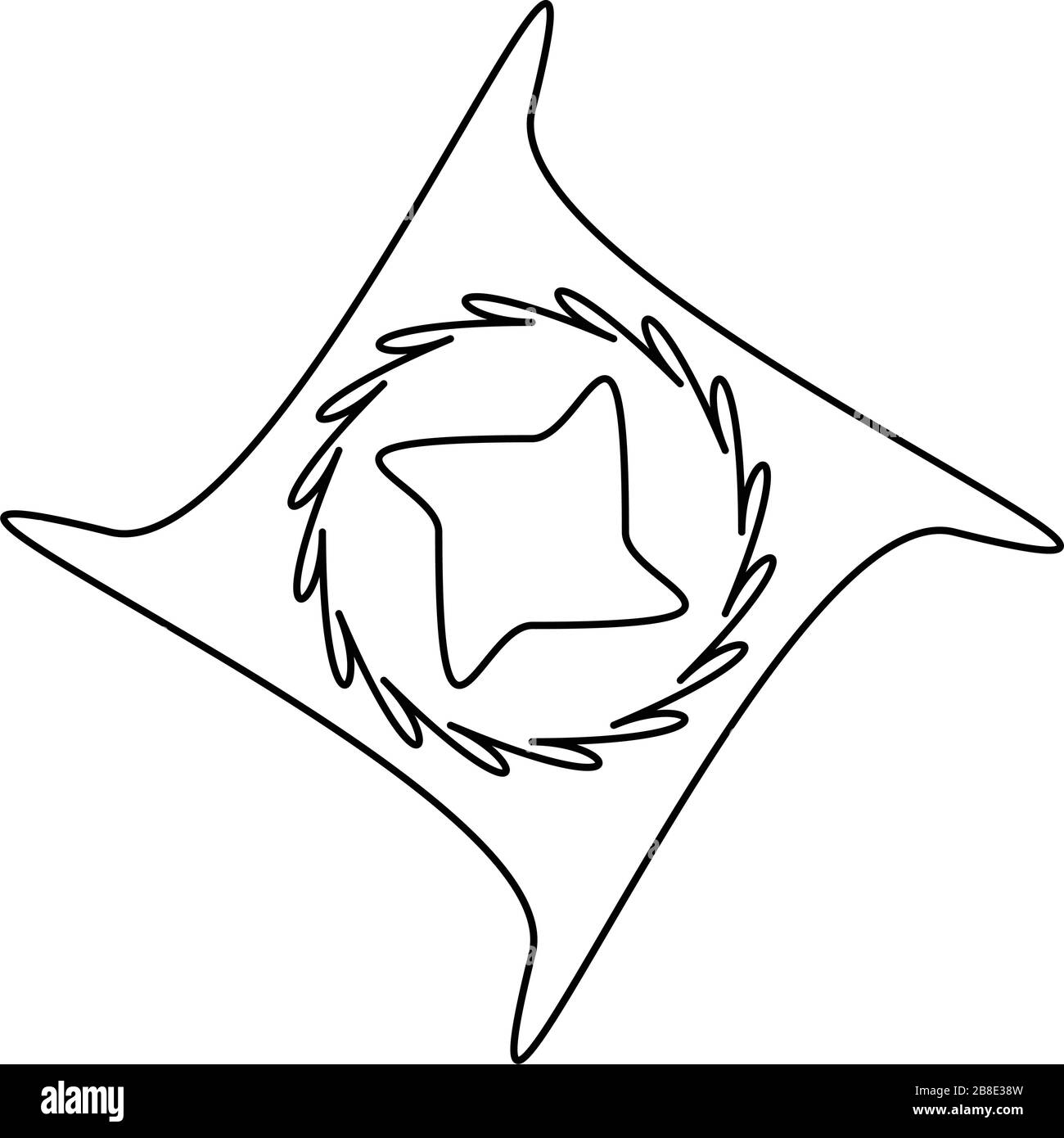Geometric mandala / ornament / decoration symbol, icon. Simple, basic ...