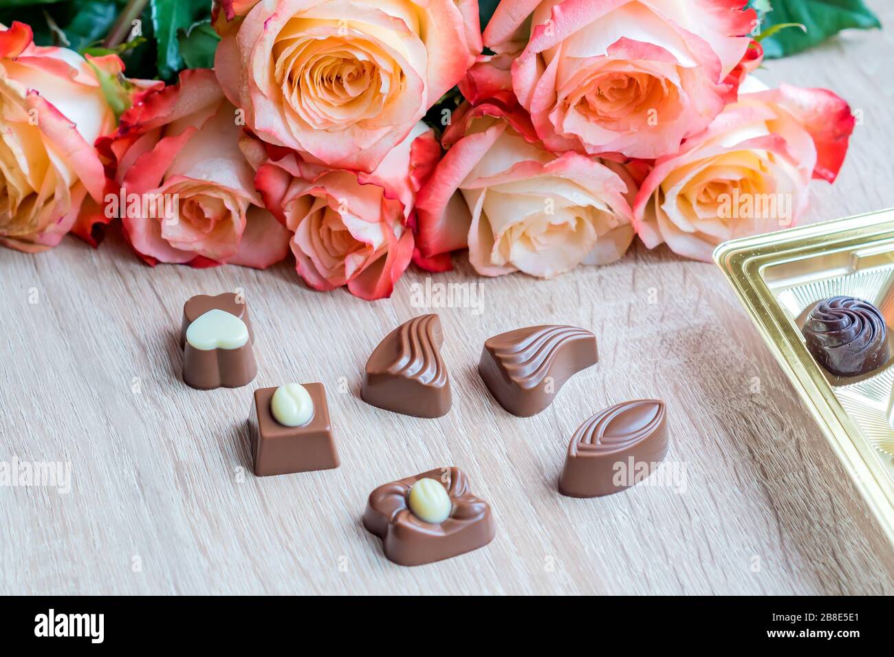 Candy candies box rose red roses hi-res stock photography and images ...