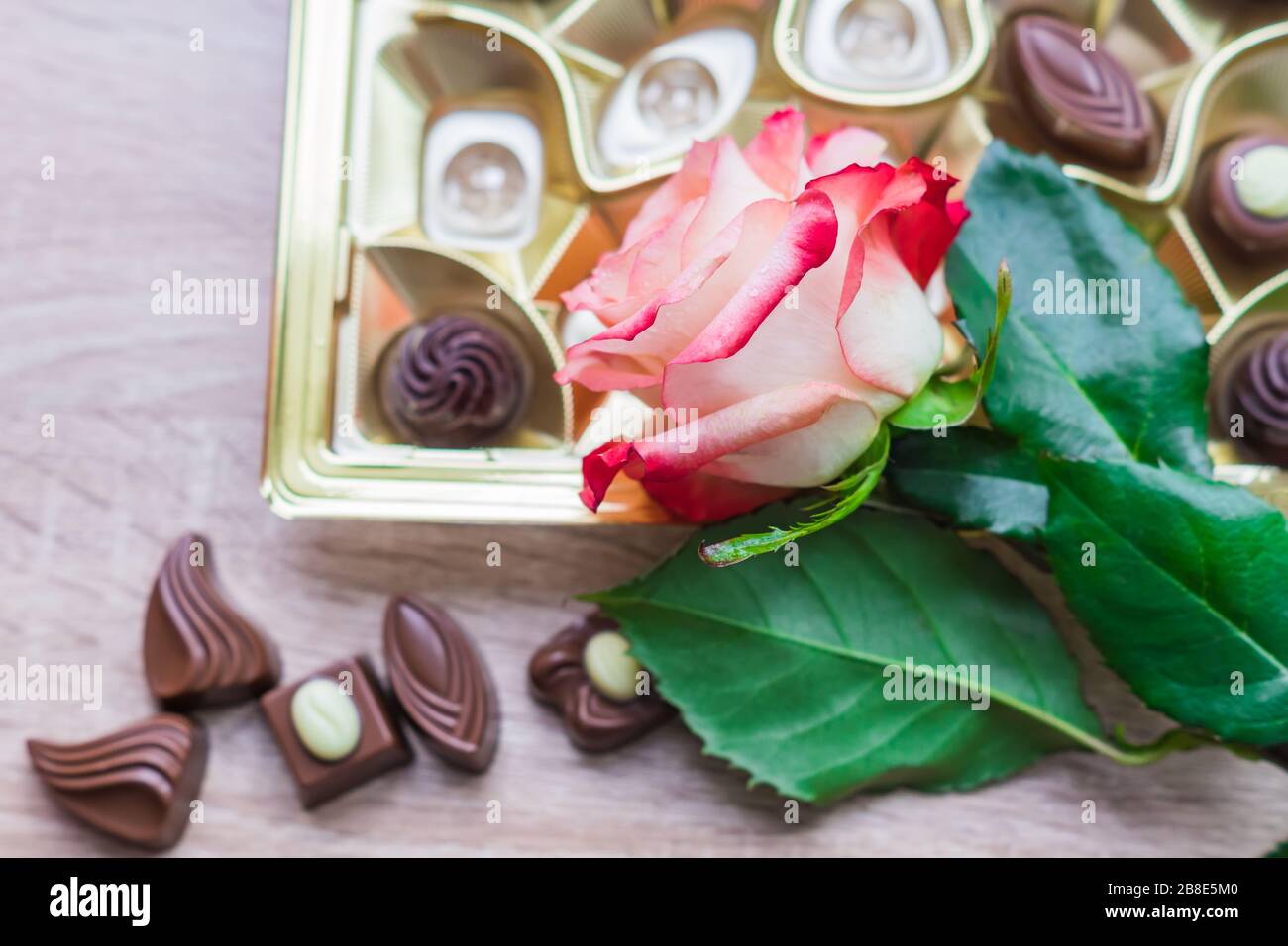 Candy candies box rose red roses hi-res stock photography and images ...