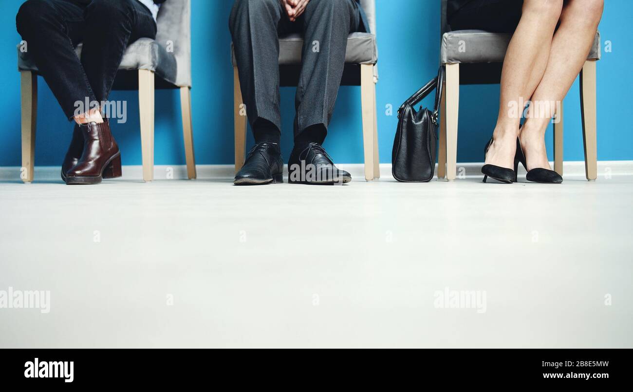 Candidate waiting job interview hi-res stock photography and images - Alamy