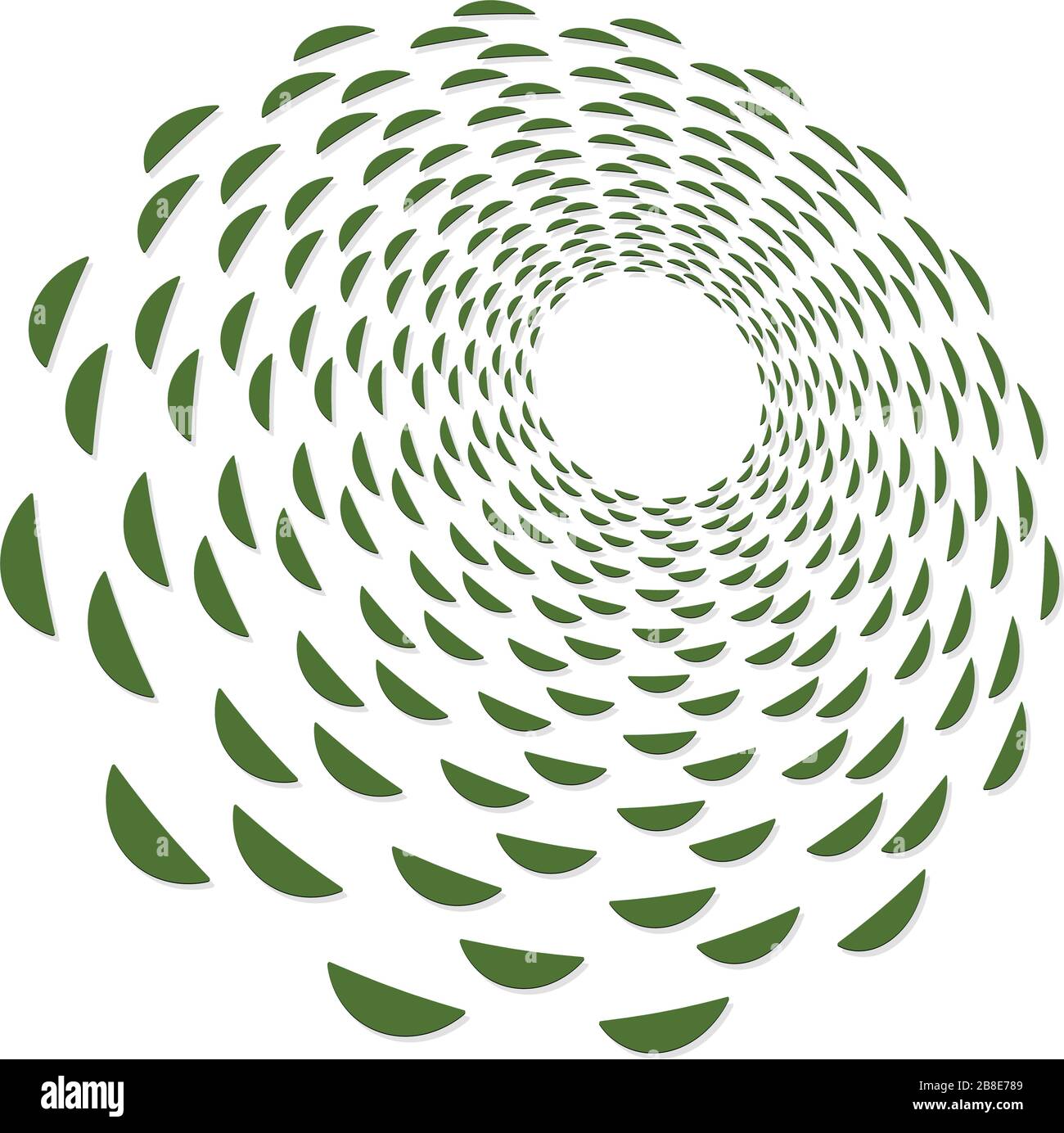 Single-colored,monochrome twirl, swirl. Shape with rotation, spin ...