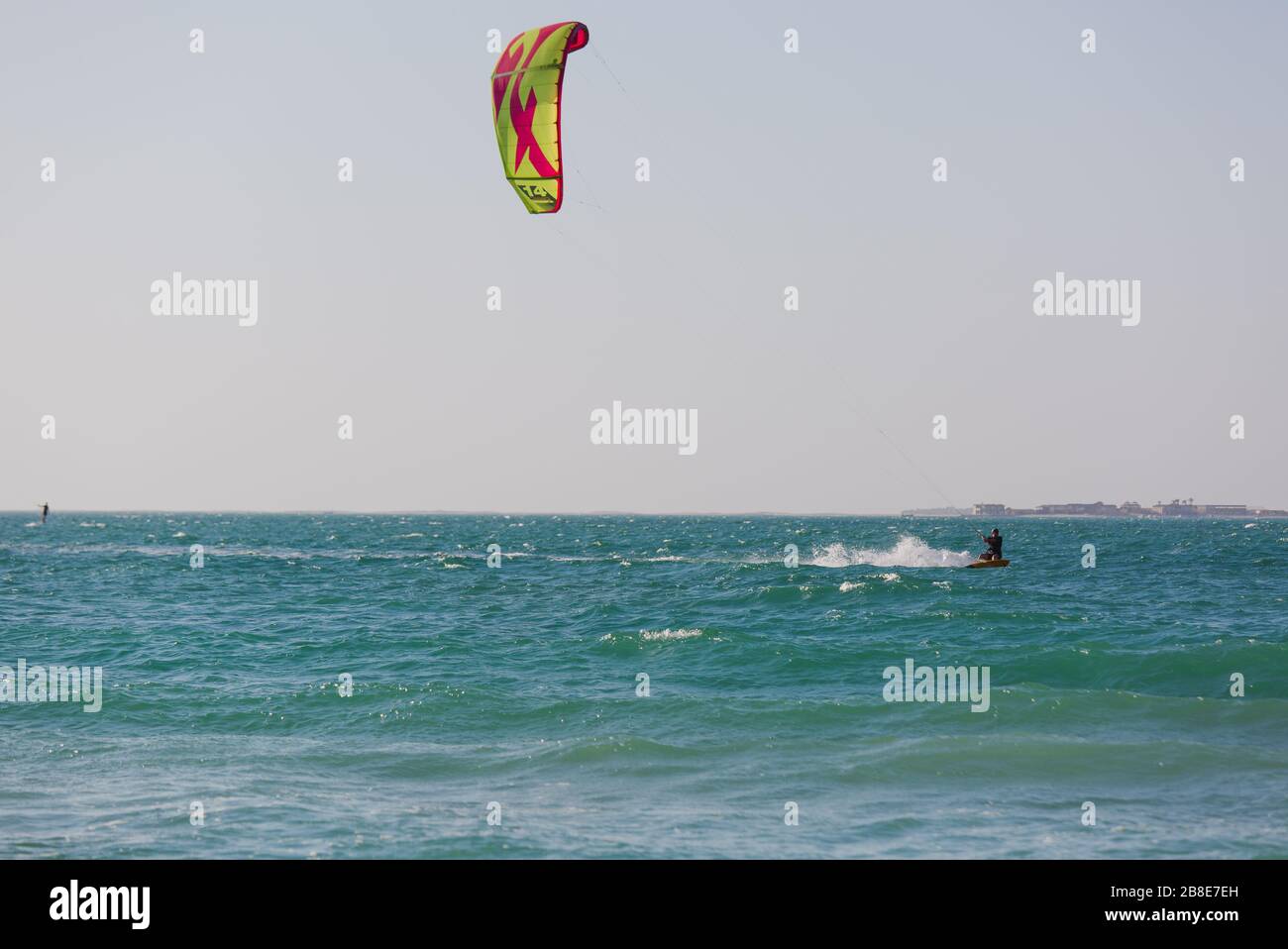 Kitesurfing, Kiteboarding action photos sea sport extreme Stock Photo ...