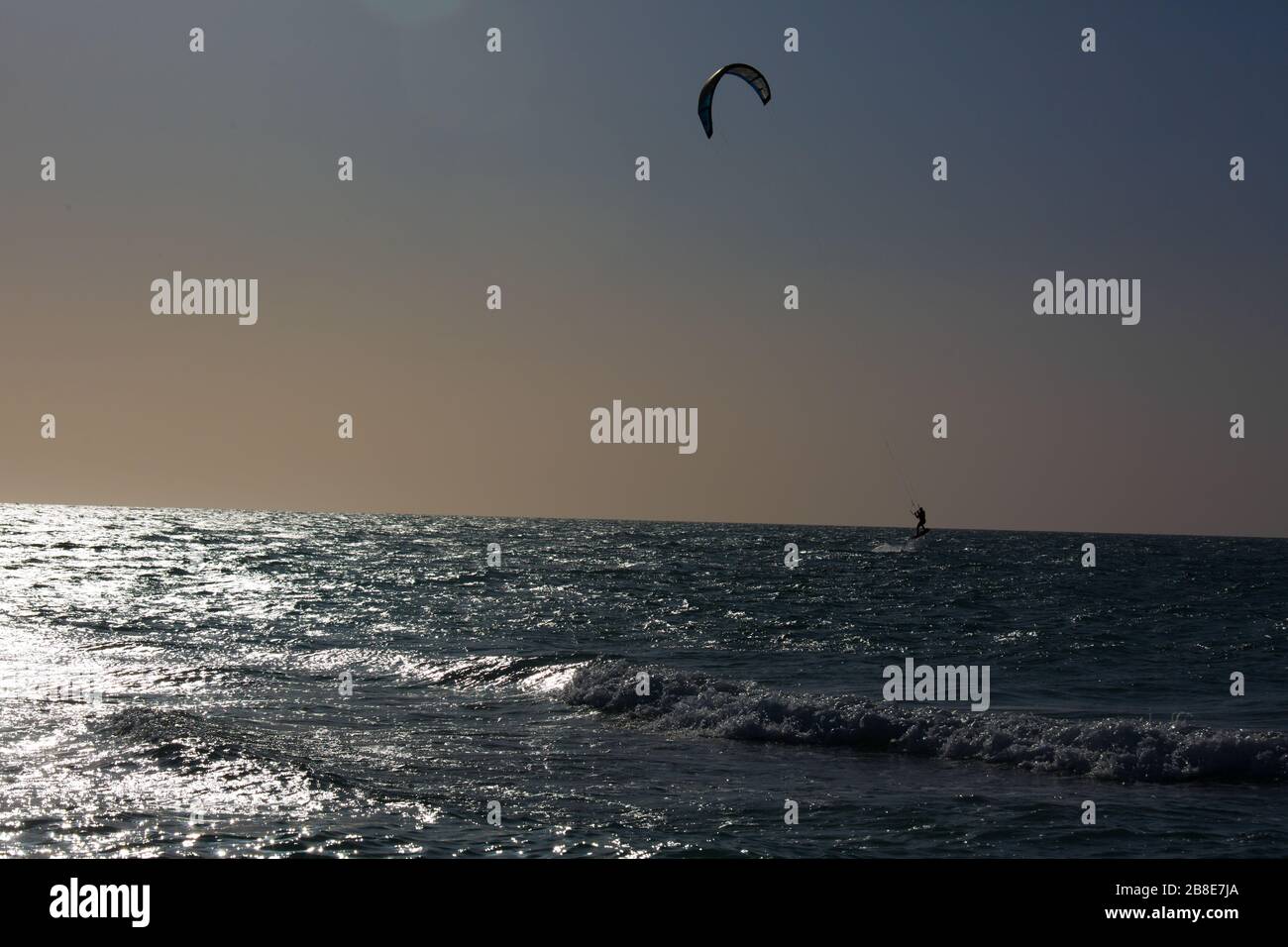 Kitesurfing, Kiteboarding action photos sea sport extreme Stock Photo ...