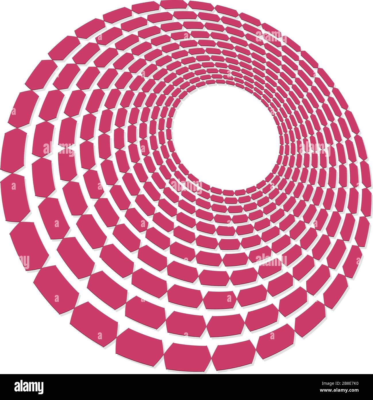 Single-colored,monochrome twirl, swirl. Shape with rotation, spin ...