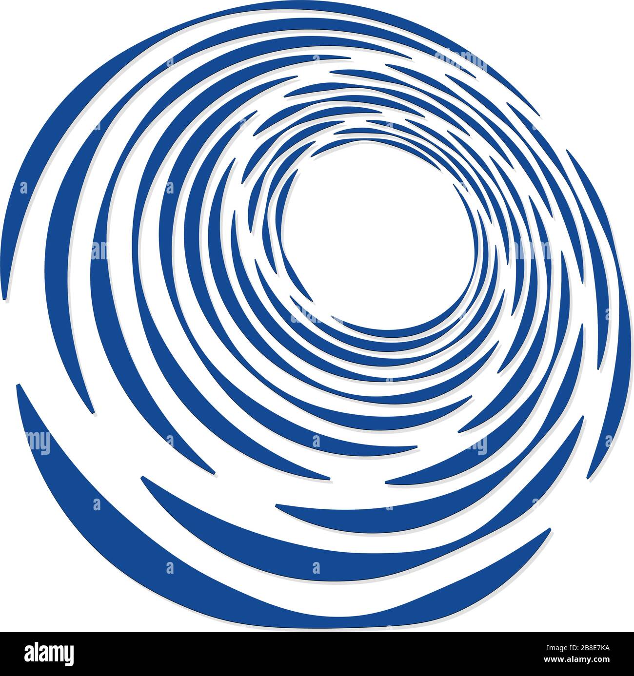 Single-colored,monochrome twirl, swirl. Shape with rotation, spin ...