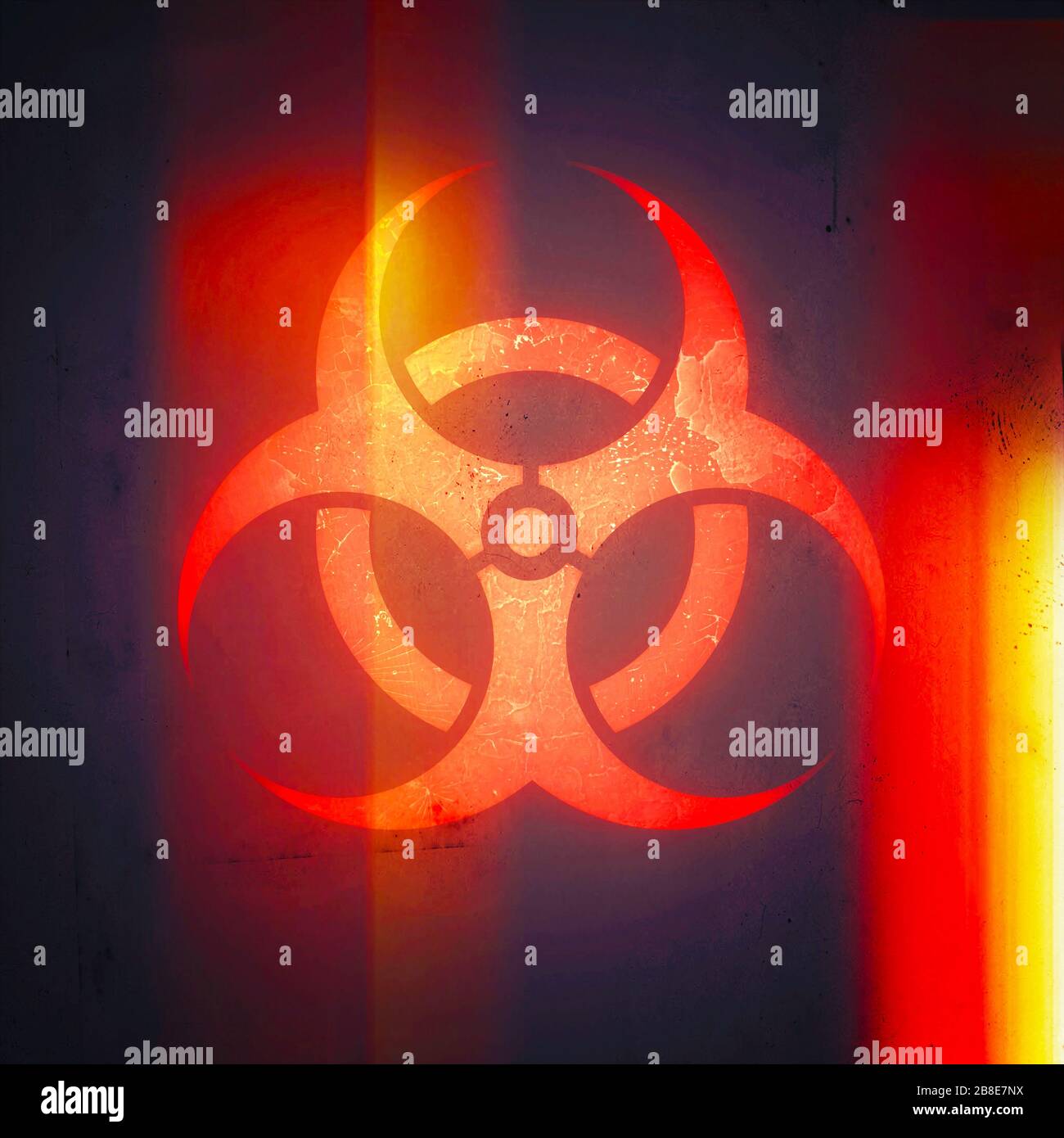 Biohazard Sign (danger caution sign), Pandemic Expansion Symbol. The ...