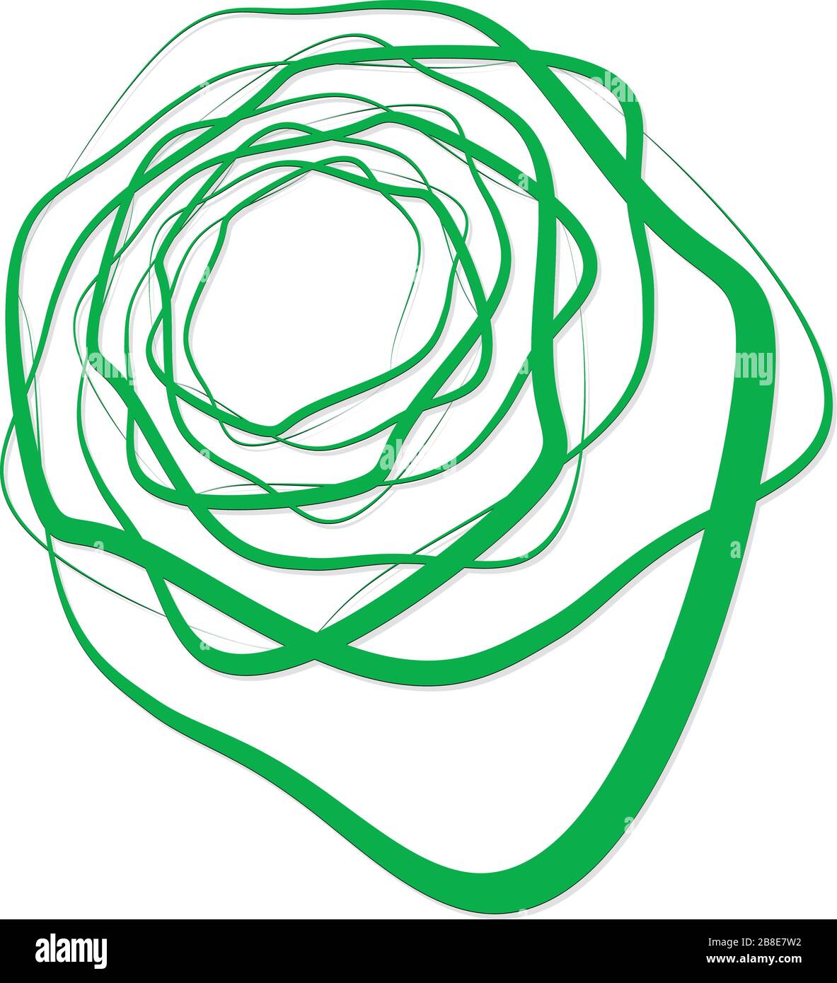 Single-colored,monochrome twirl, swirl. Shape with rotation, spin ...