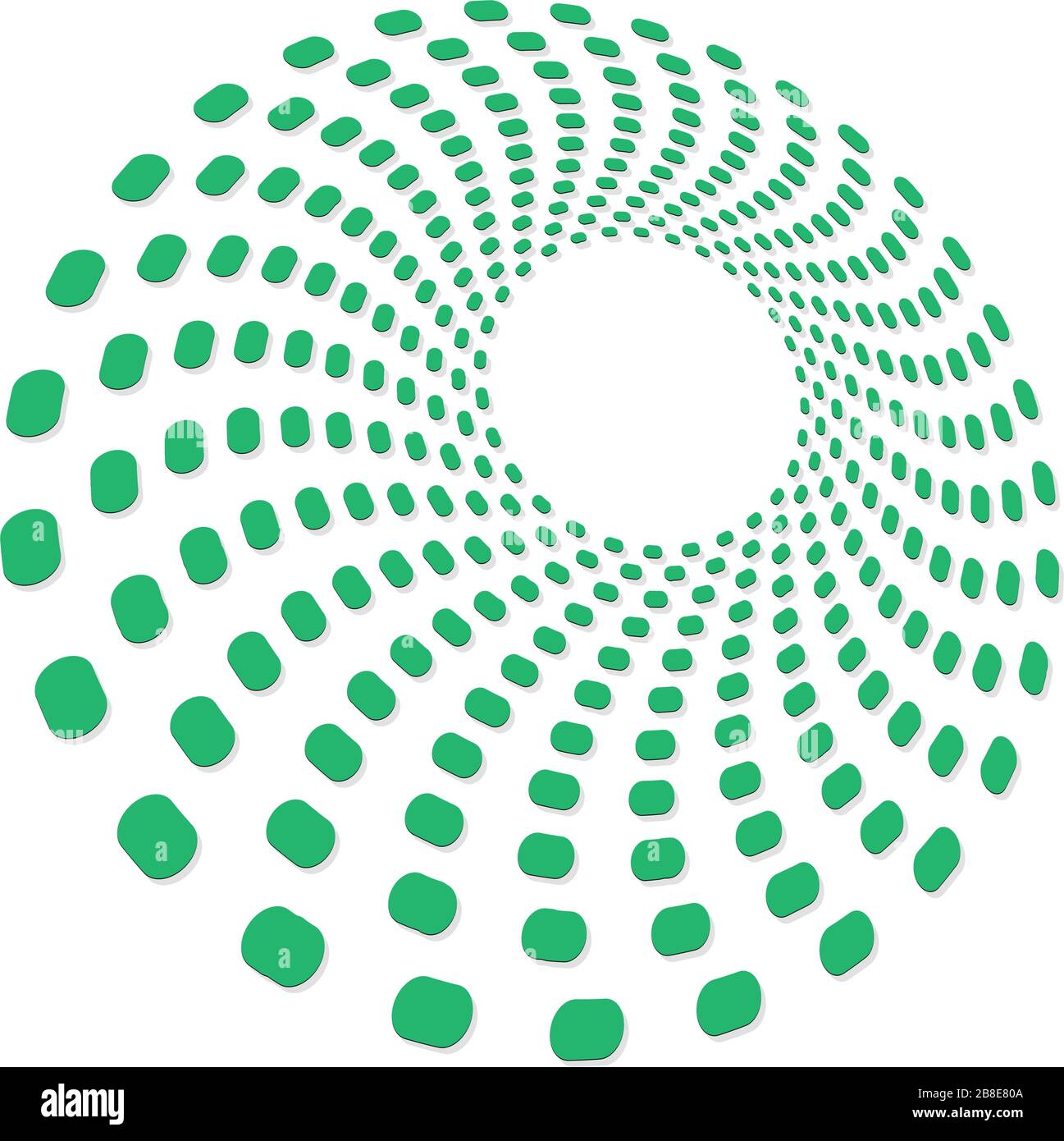 Single-colored,monochrome twirl, swirl. Shape with rotation, spin ...