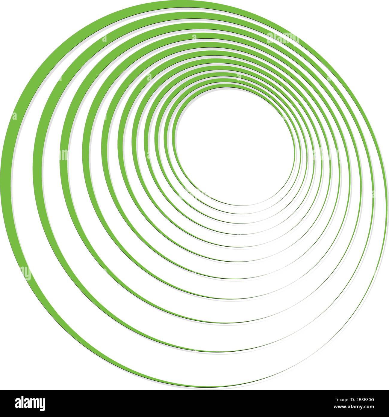 Single-colored,monochrome twirl, swirl. Shape with rotation, spin ...