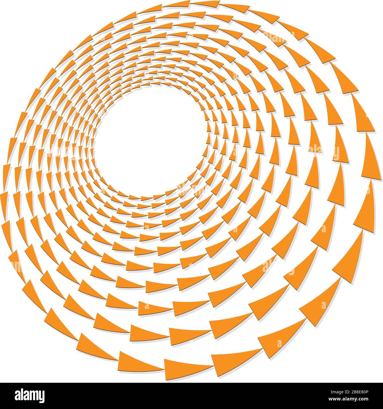 Single-colored,monochrome twirl, swirl. Shape with rotation, spin ...