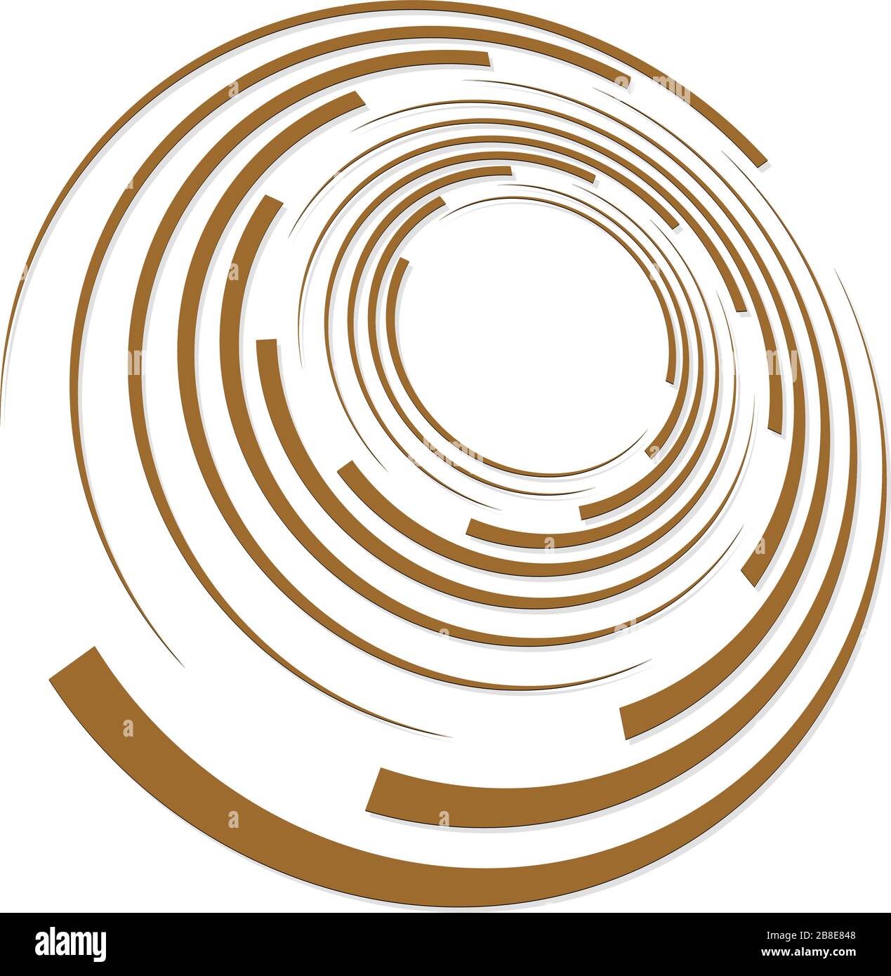 Single-colored,monochrome twirl, swirl. Shape with rotation, spin ...