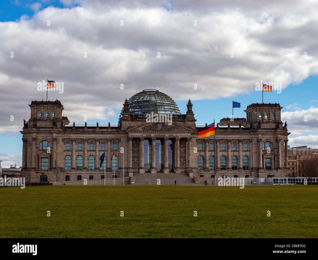 Reichstag building, seat of the German Parliament (Deutscher Bundestag ...