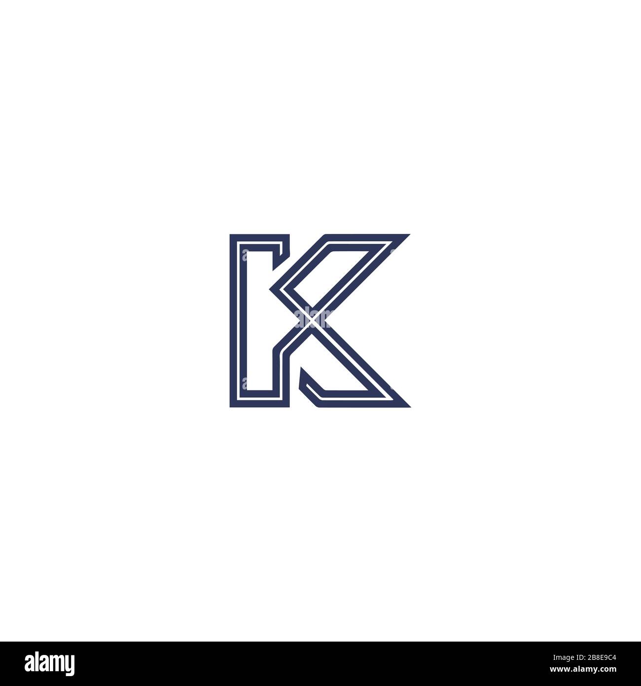 Initial letter k logo design template Stock Vector Image & Art - Alamy
