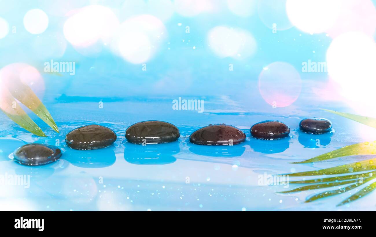 Blue water and pebbles hi-res stock photography and images - Alamy