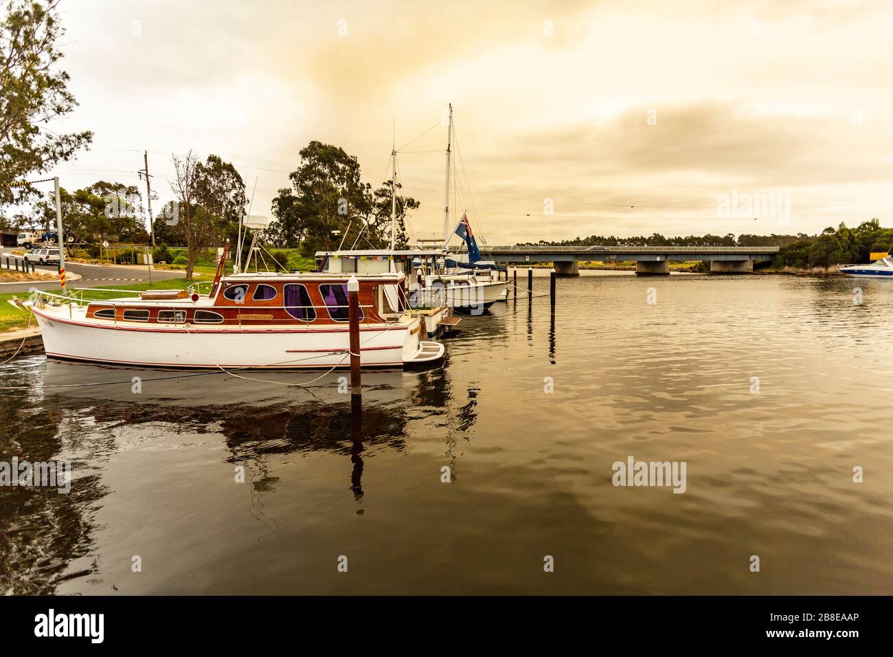 View of the Nicholson Jetty located on the banks of the beautiful ...