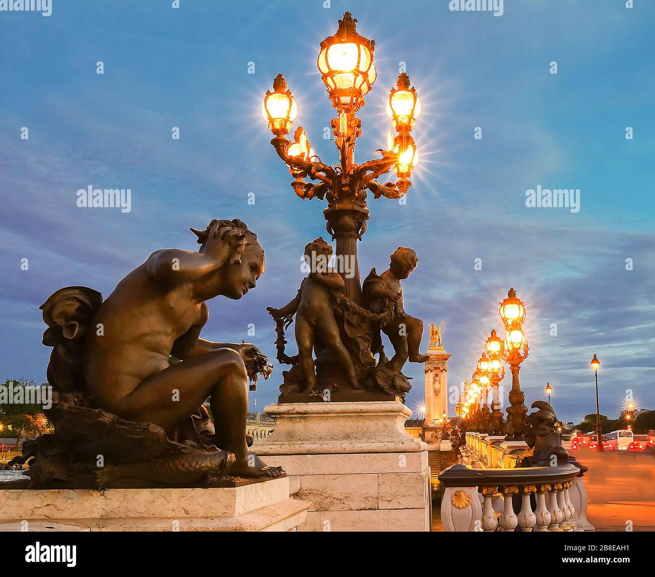 The famous Alexandre III bridge in Paris, France Stock Photo - Alamy