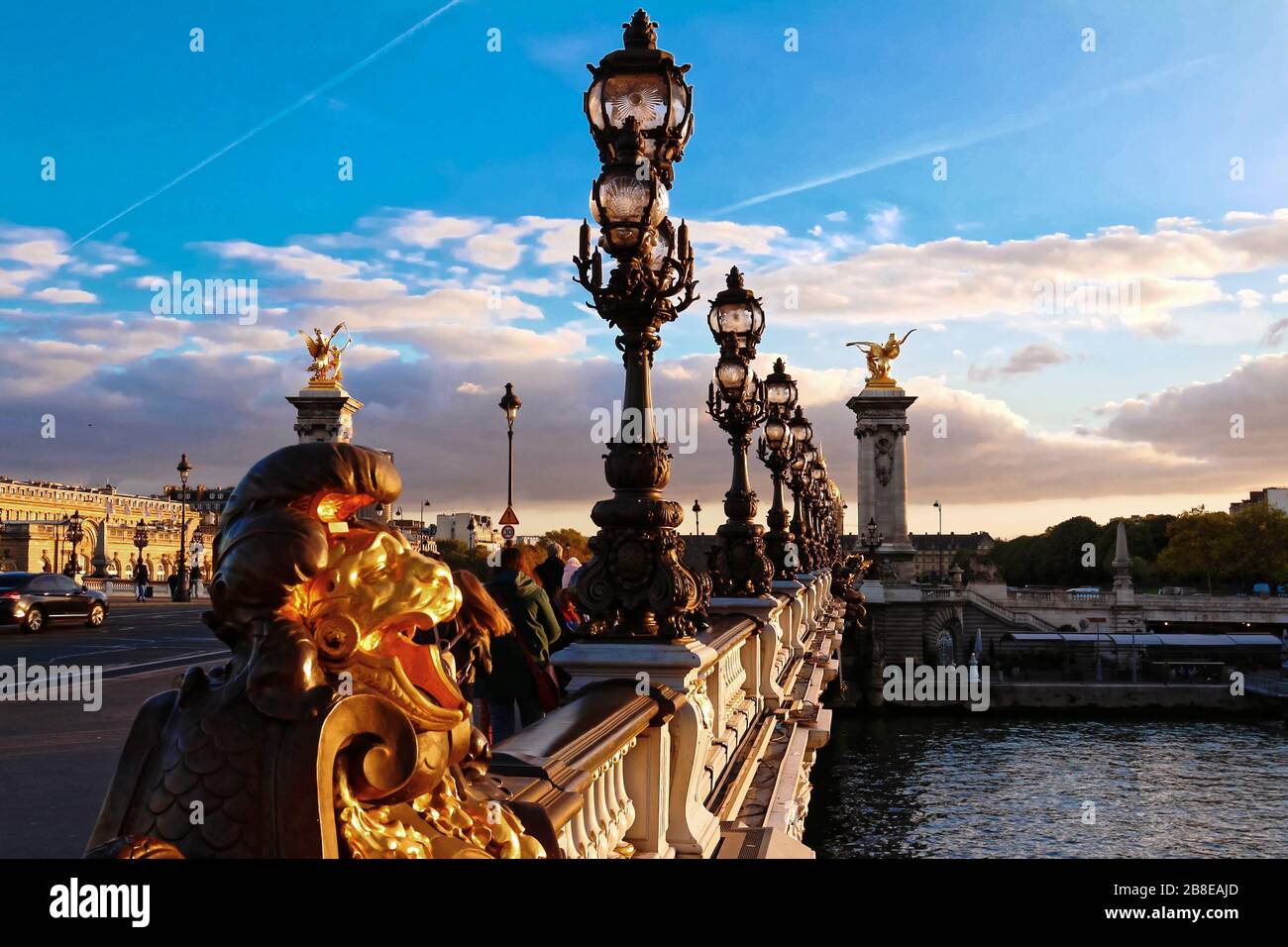 The famous Alexandre III bridge in Paris, France Stock Photo - Alamy