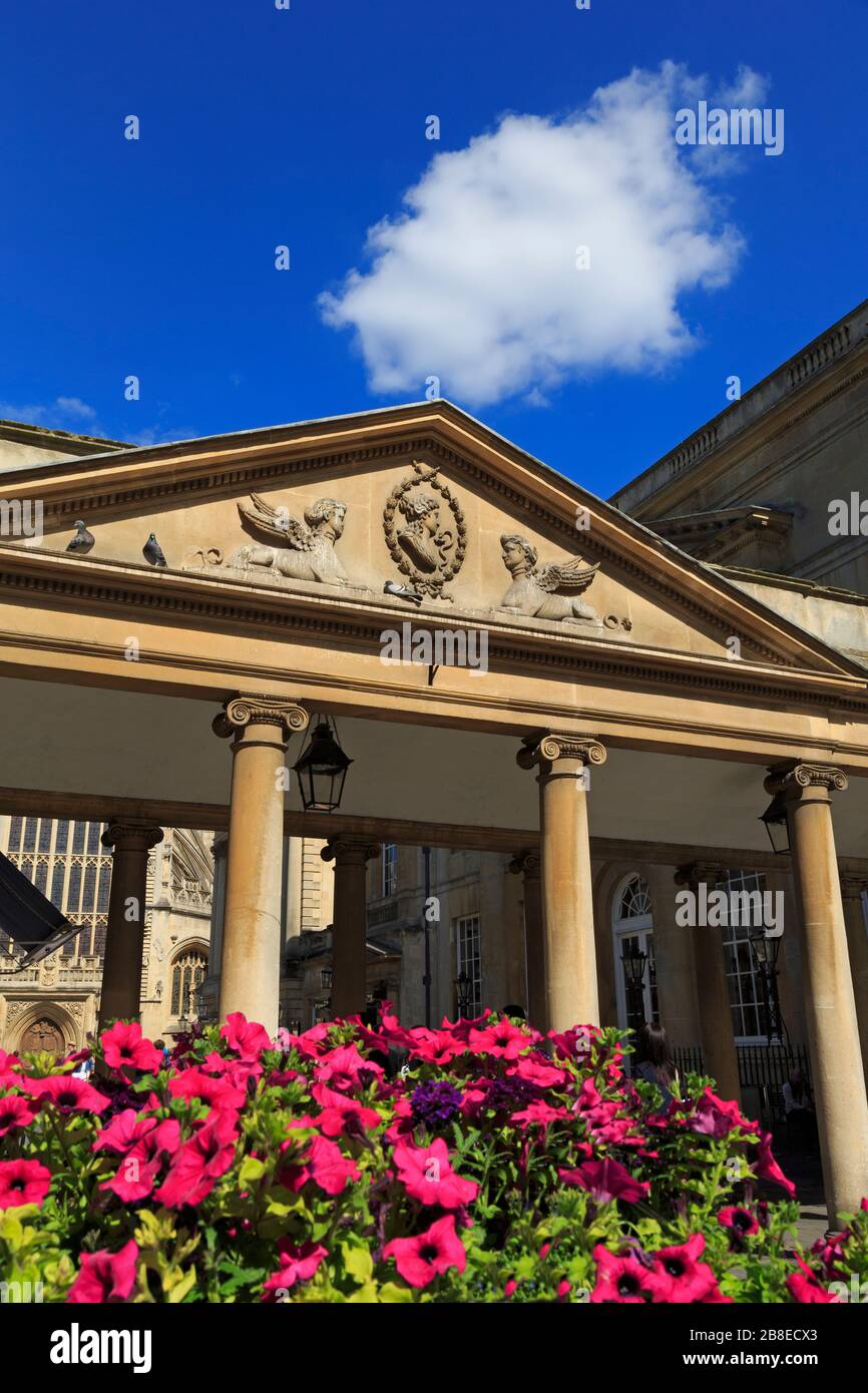 Roman Baths, City of Bath, Somerset, England, United Kingdom Stock ...