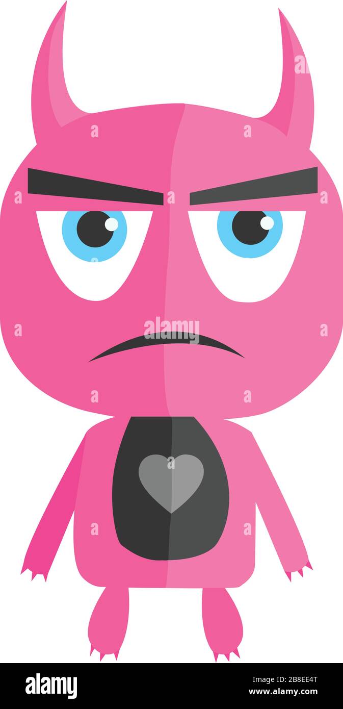 Little pink devil asking for a cuddle soft toy funny cute and weird ...