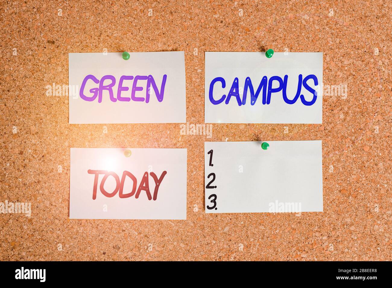 Handwriting text writing Green Campus. Conceptual photo sustainable and ...