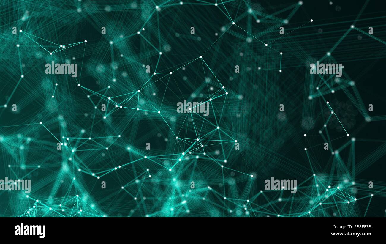 Abstract connection dots. Technology background. Network concept Stock Photo - Alamy