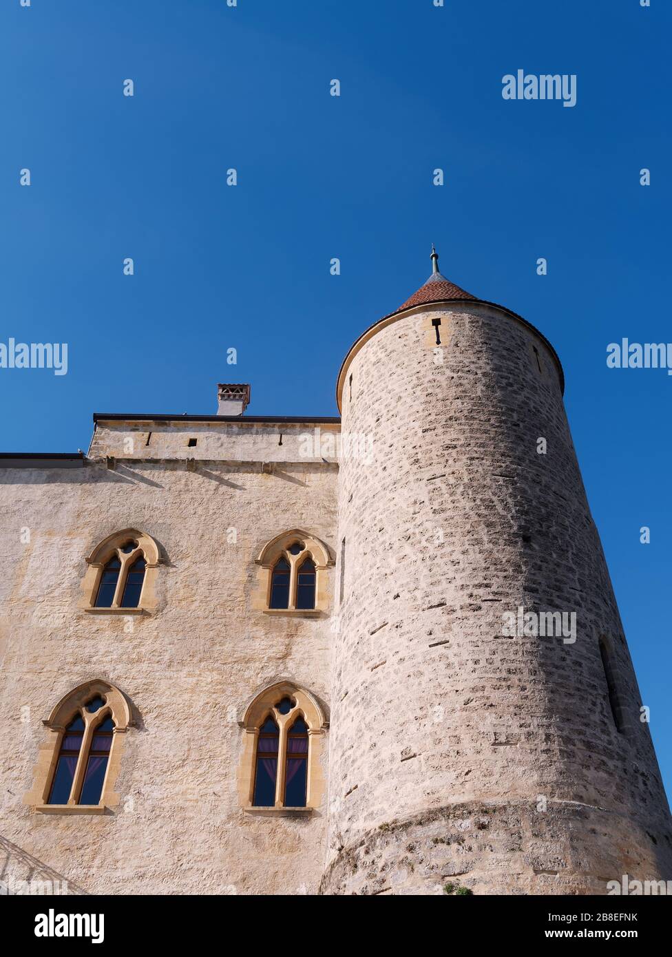 Medieval castle conical roof hi-res stock photography and images - Alamy
