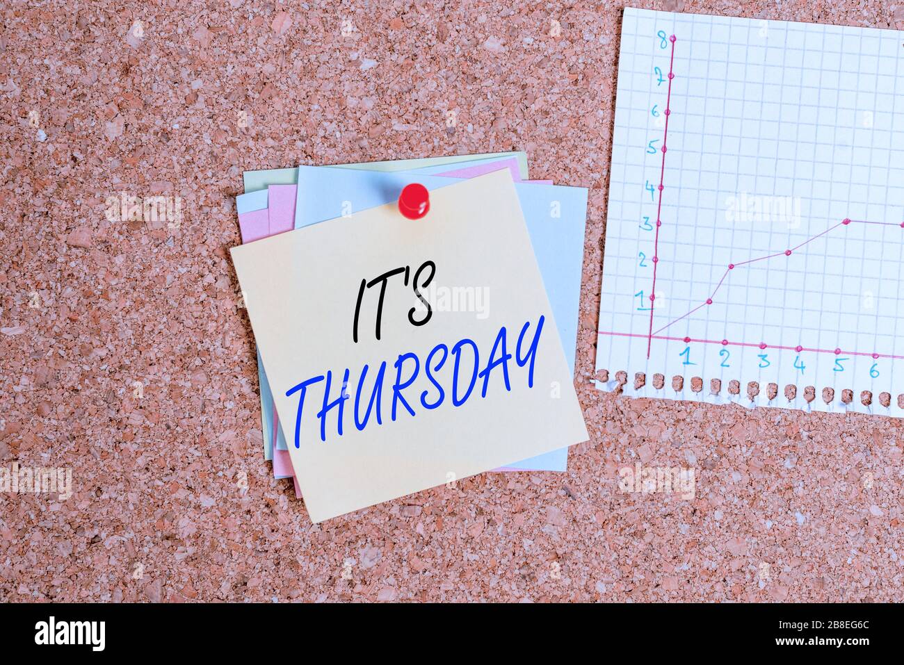 Writing note showing Its Thursday. Business concept for day of the week ...