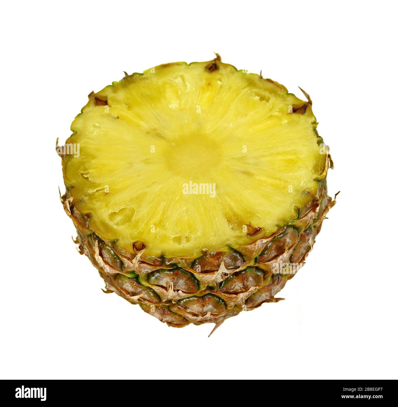 slice of pineapple isolated on white background Stock Photo - Alamy