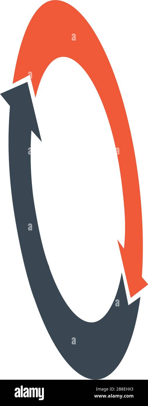 Angle 360 degrees round arrows icon. Geometry math symbol. Full ...