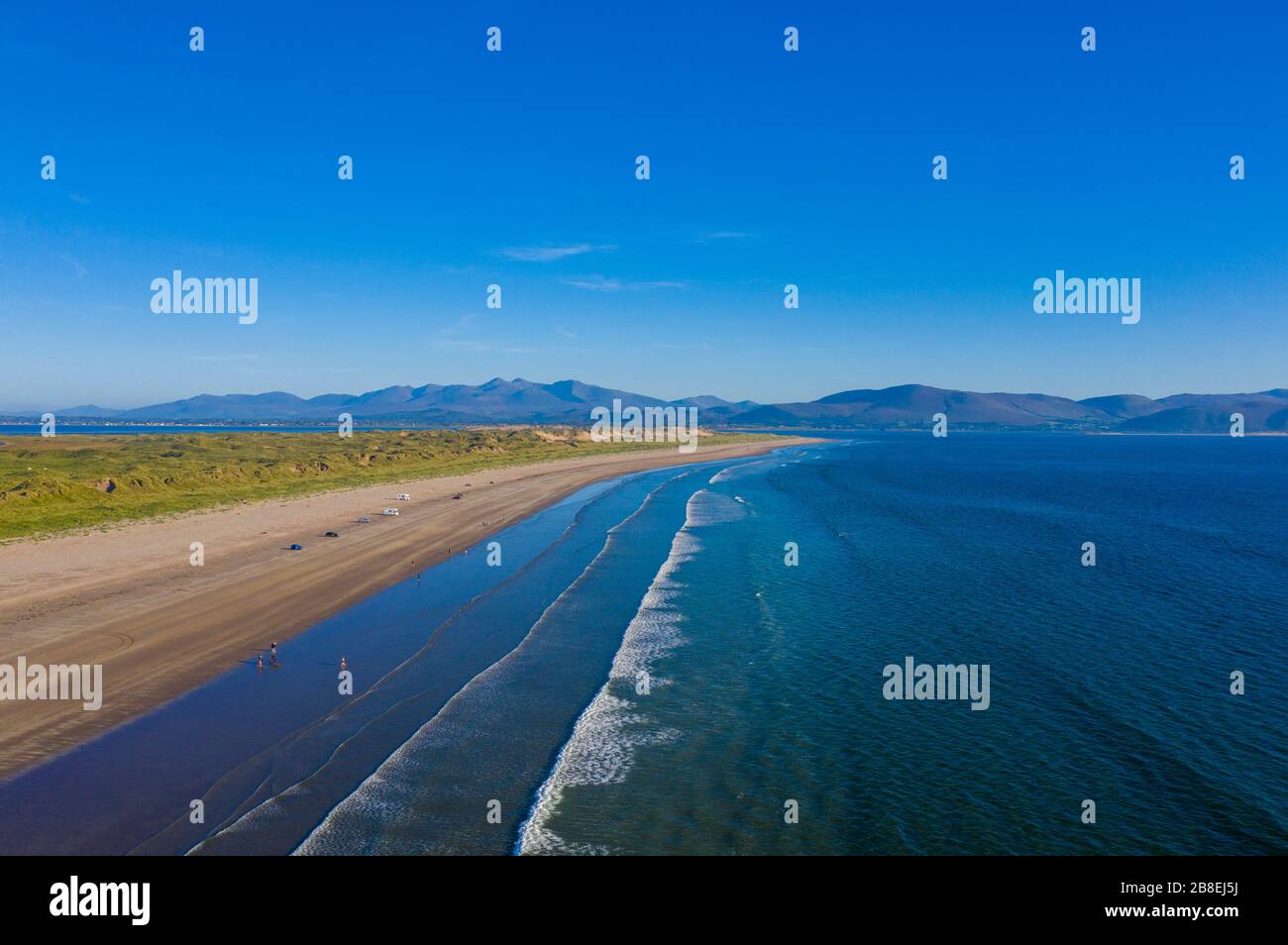 Inch Beach, Dingle Peninsula in County Kerry. Part of the Wild Atlantic ...