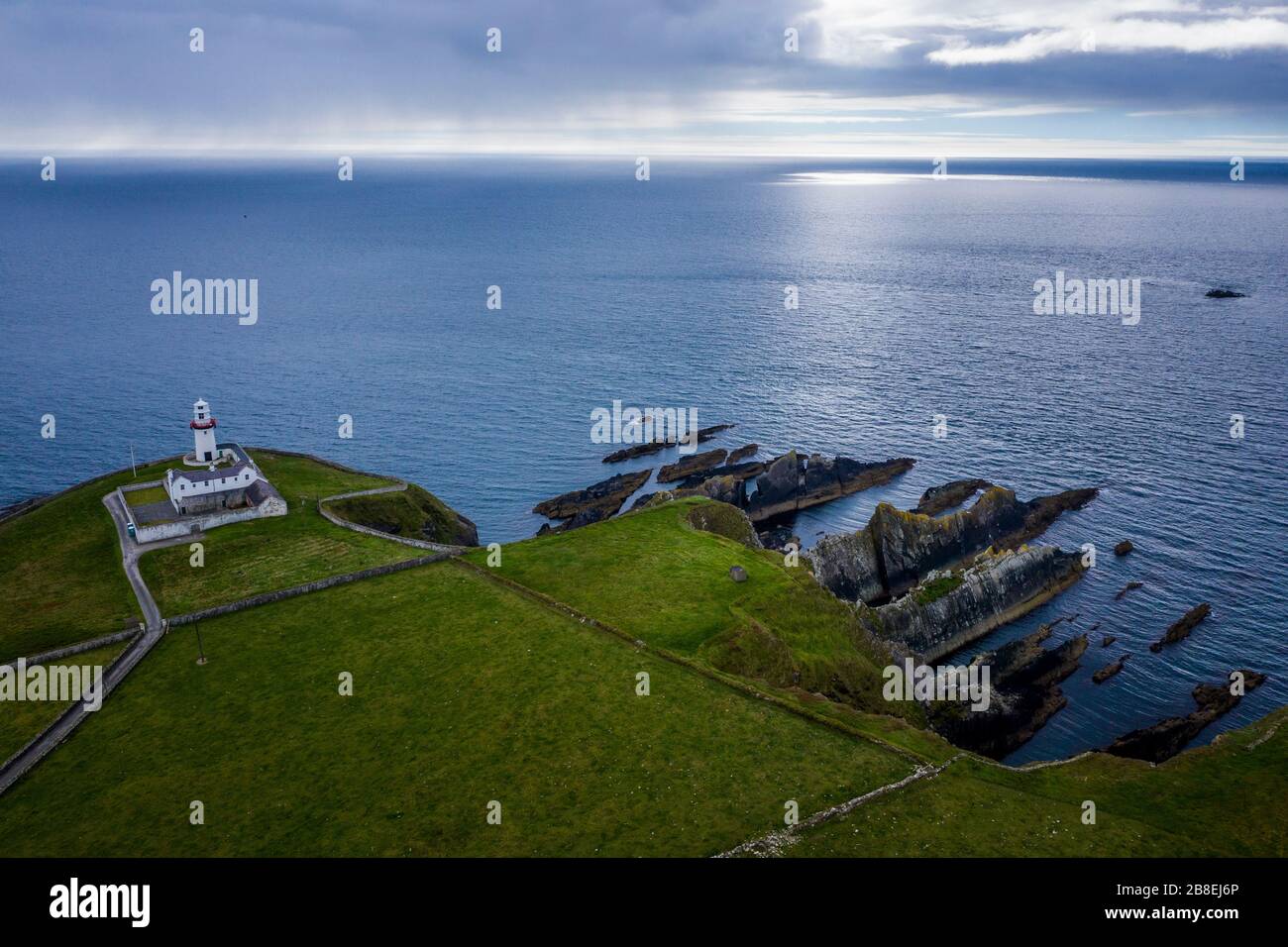 Galley Head Lighthouse is an active 19th century lighthouse outside of ...