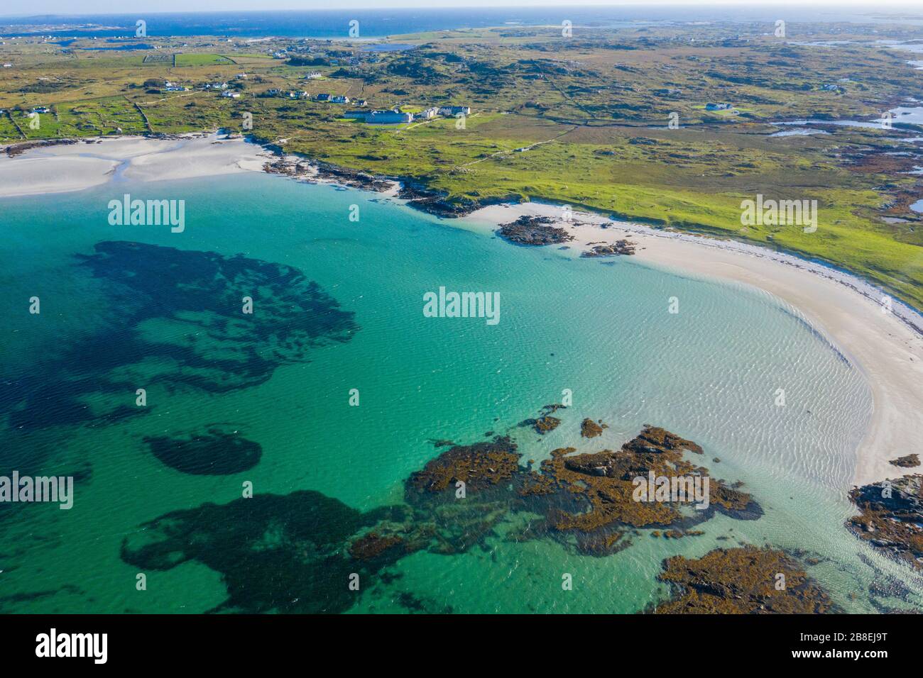 Mannin beach, Connemara. Connemara National Park is one of six national ...